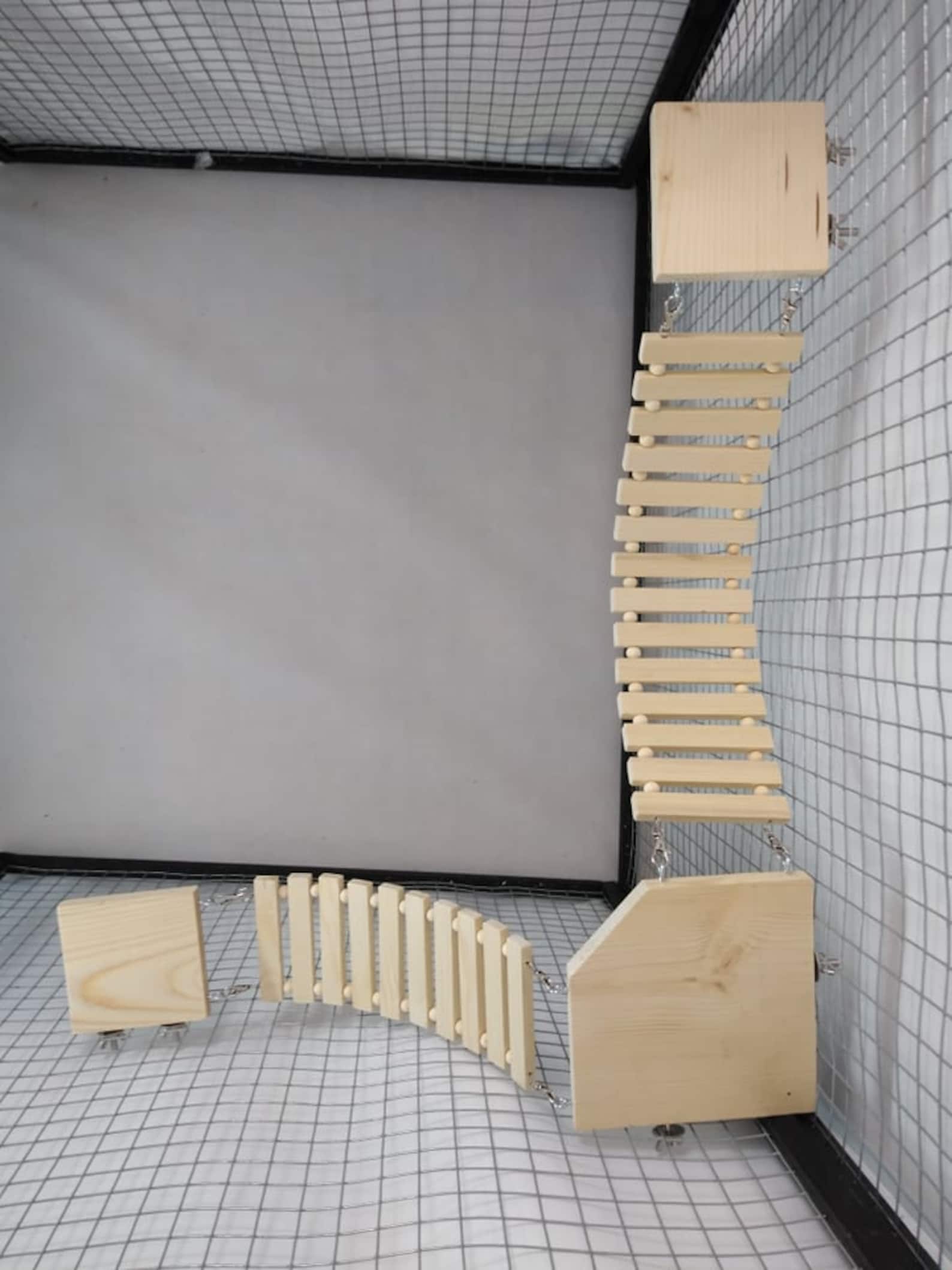 Chinchilla Bridge Rat Cage Accessories Wood Rat Ladder - Etsy