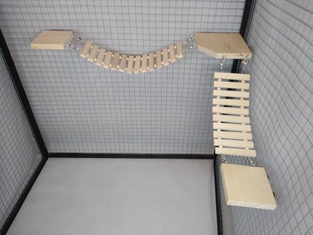 Chinchilla Bridge Rat Cage Accessories Wood Rat Ladder - Etsy