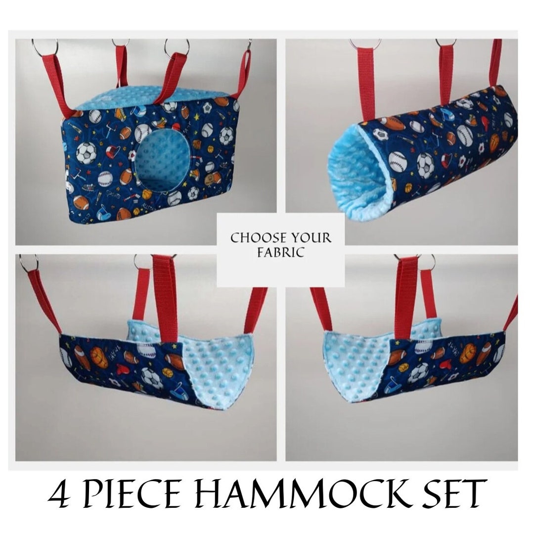 4 Piece Rat Hammock Set, Ferret Hammock Set, Chinchilla Hammock Set ...