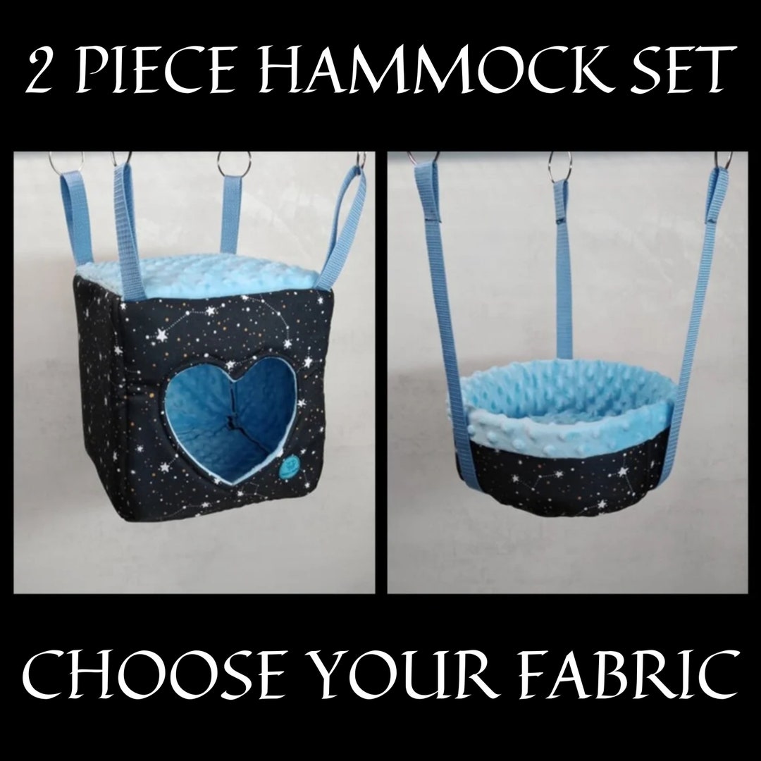 Rat Starter Hammock Set 2 Piece – Cube Hideout & Swing - Etsy