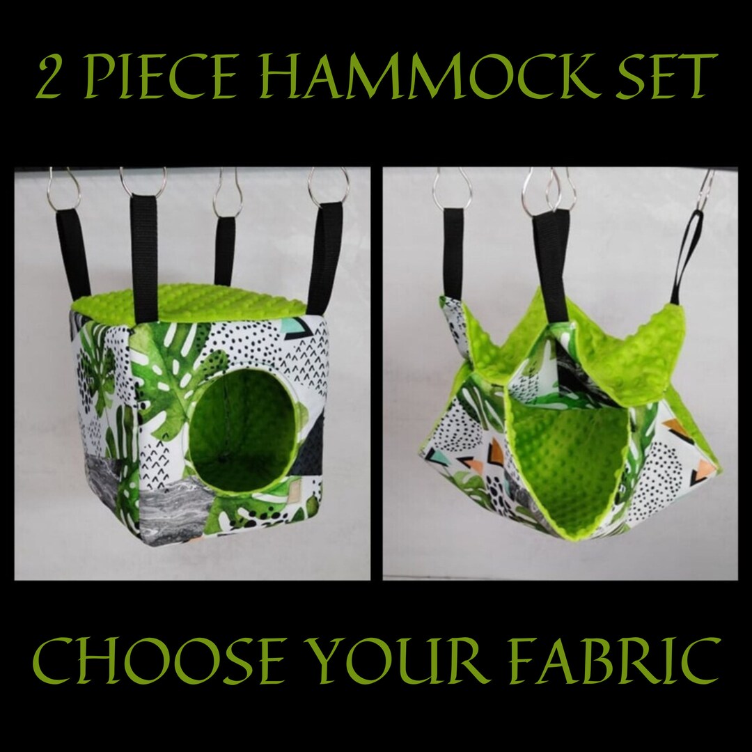 Rat Nesting Set 2 Piece – Cube Hideout & Honeycomb Hammock - Etsy