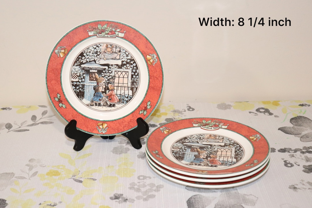 Villeroy & Boch Foxwood Christmas Salad Plate, Antique Christmas Tree ...