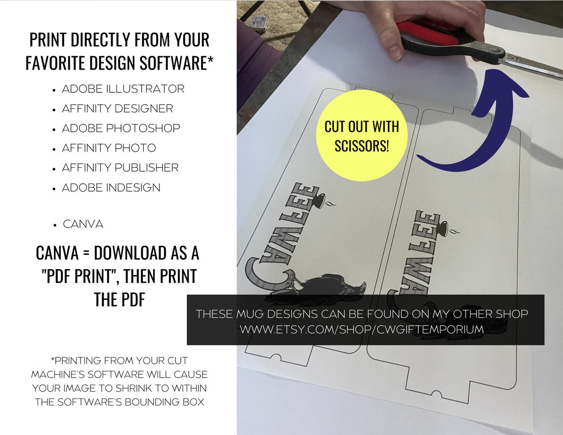 SVG Mug Template, Sublimation Mug Template, Customizable Mug Press ...