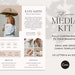1 Page Media Kit Template Influencer Media Kit Blogger Template ...