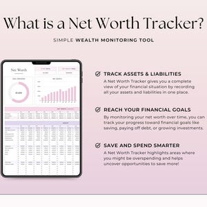 Net Worth Tracker Spreadsheet for Google Sheets Net Worth Planner ...