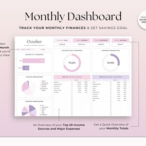 Income and Expense Tracker Spreadsheet Personal Financial Planner ...