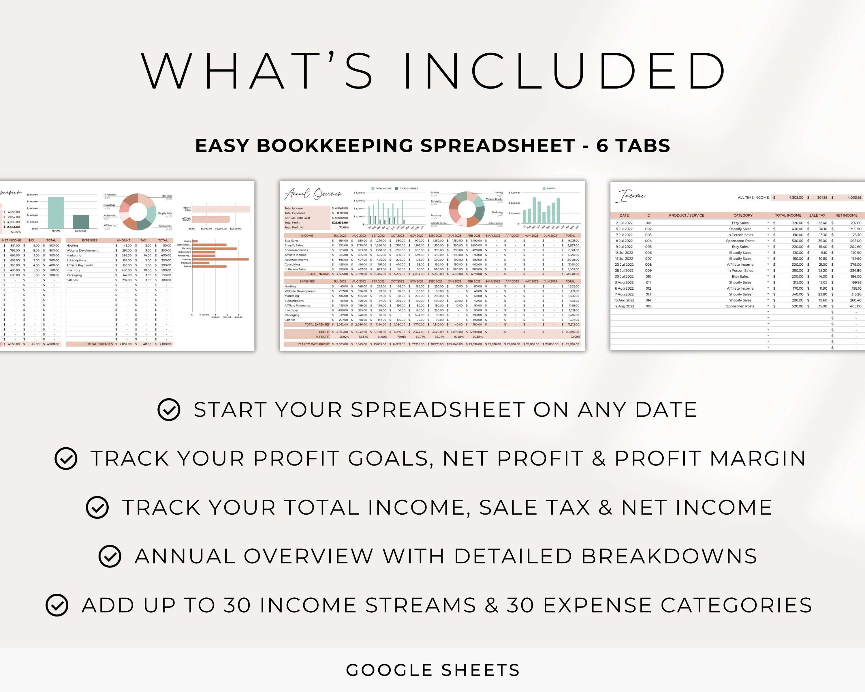 PLR Spreadsheets Bundle for Google Sheets Master Resell Rights ...