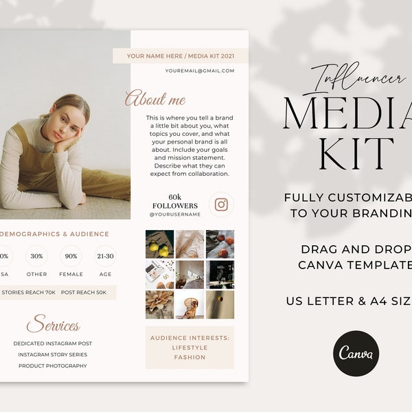 Travel Blogger Media Kit - Etsy
