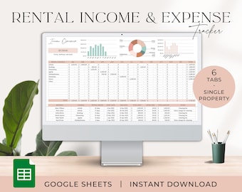 Rental Income & Expense Tracker | Vacation Rental Spreadsheet | Property Manager Bookkeeping ...