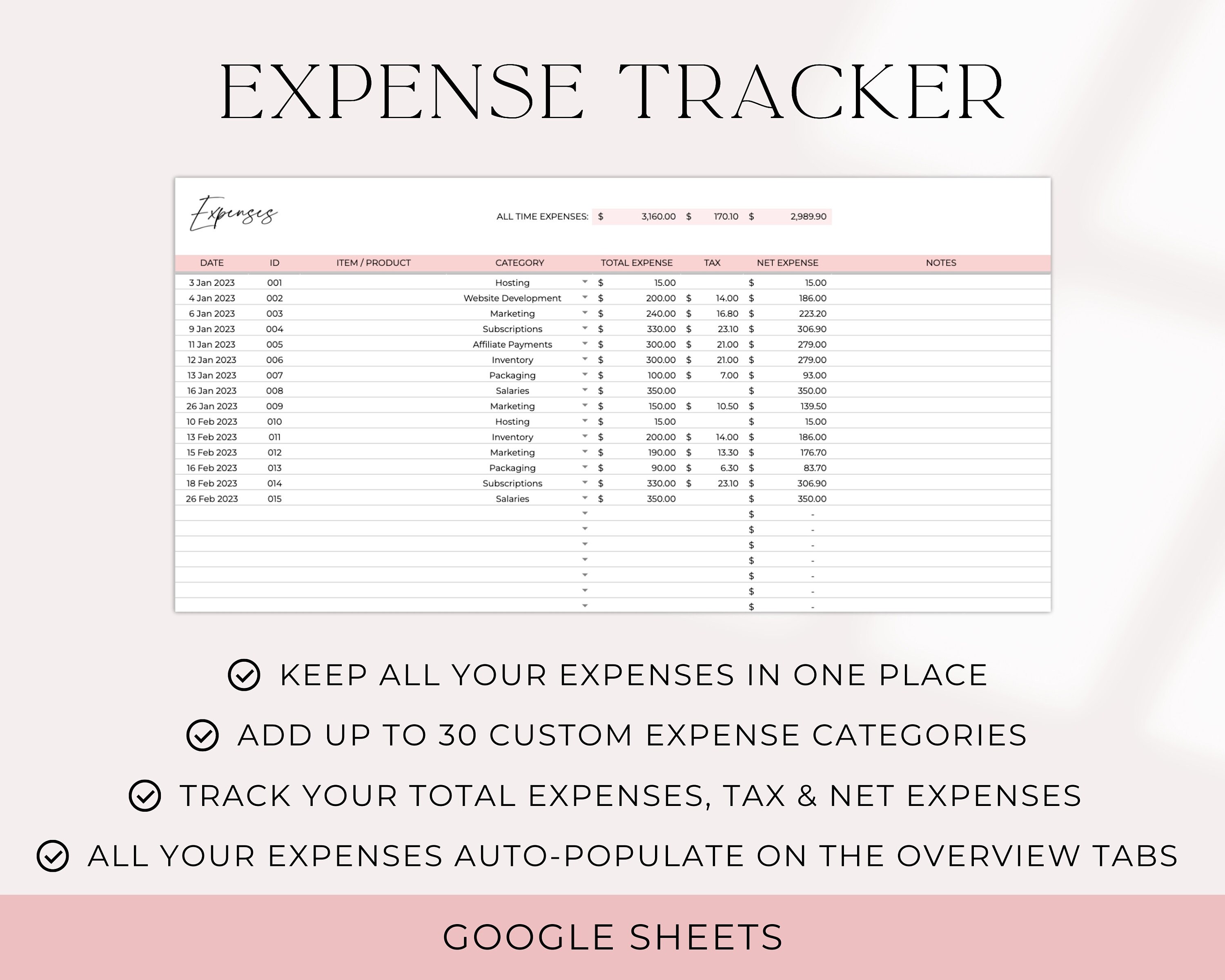 Small Business Bookkeeping Spreadsheet Small Business Bookkeeping ...