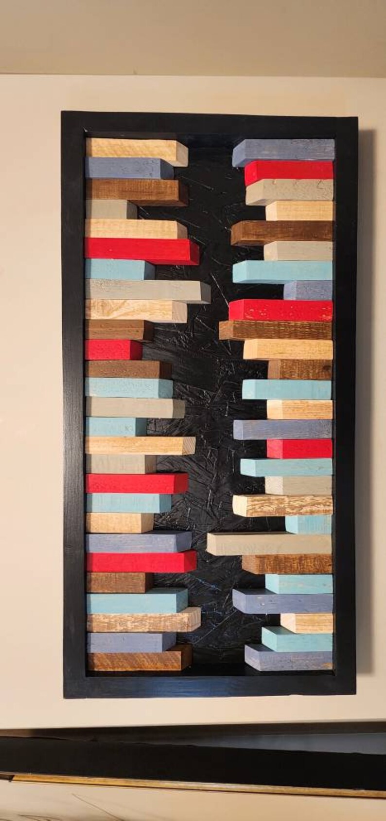 Rustic 3D Pallet Reclaimed Wood Slat Wall Art, All Art, Modern Wood Art ...