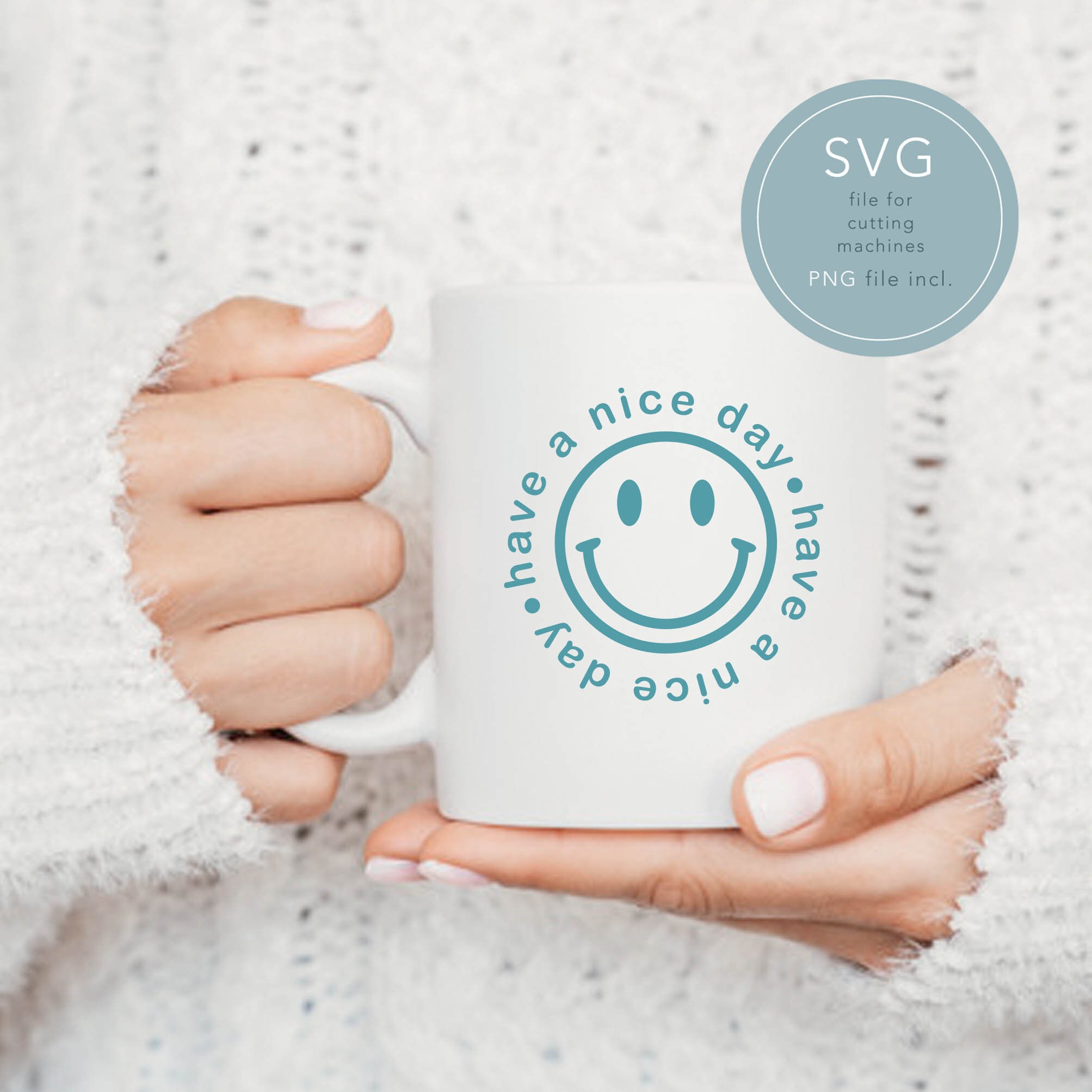 Smiley Face Svg, Have a Nice Day Clipart, Instant Digital Download - Etsy