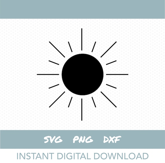 Simple Sun Vector Black