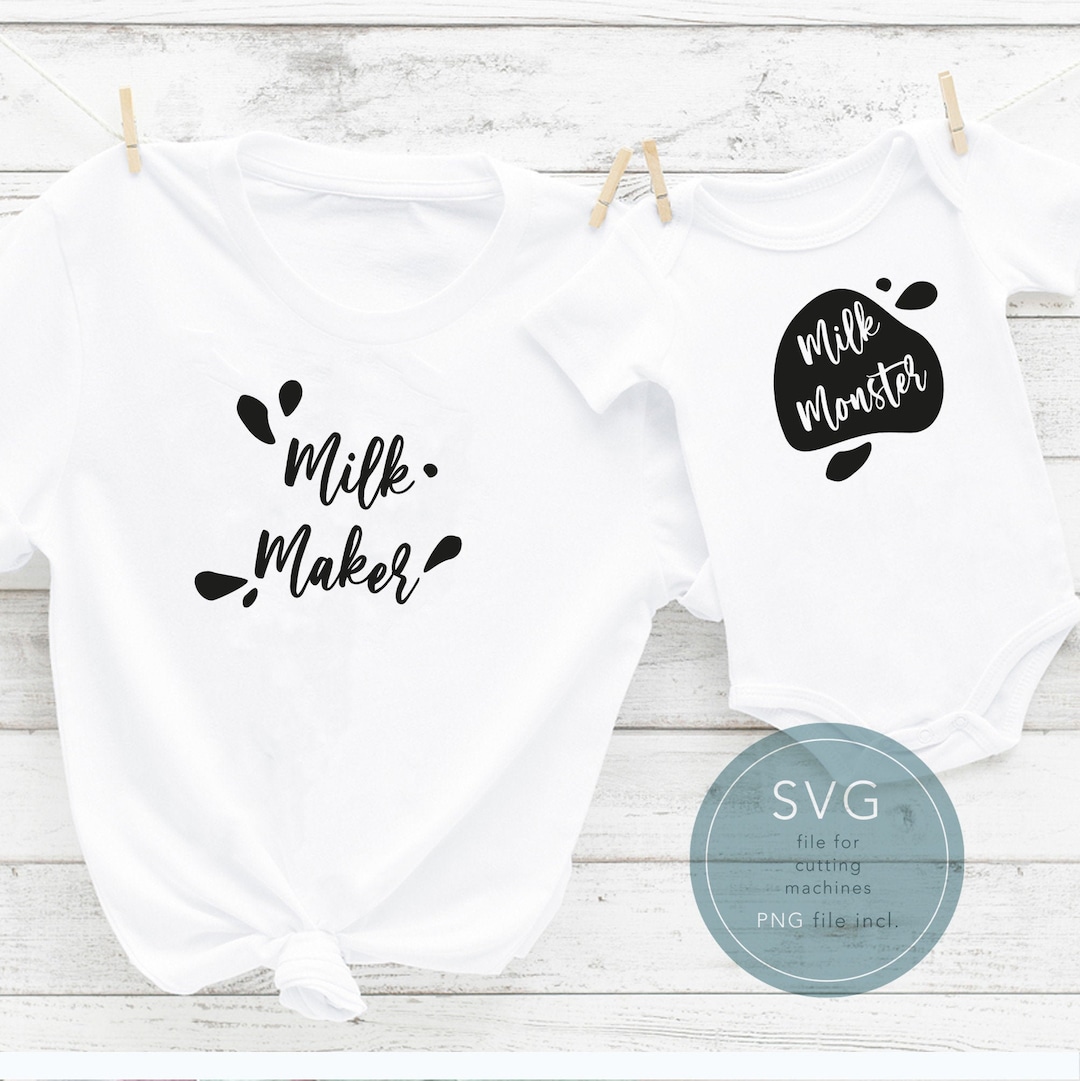 Milk Maker, Milk Monster Svg | Mom and Baby Breastfeeding Png | Instant ...