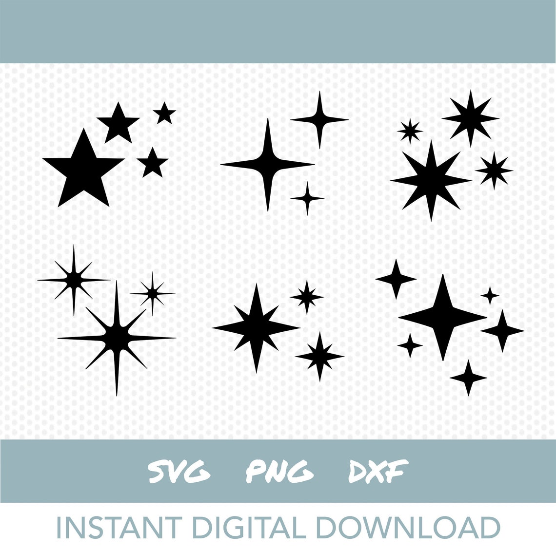 Sparkle Stars SVG Bundle Star Sparkle Png Instant Digital Download - Etsy