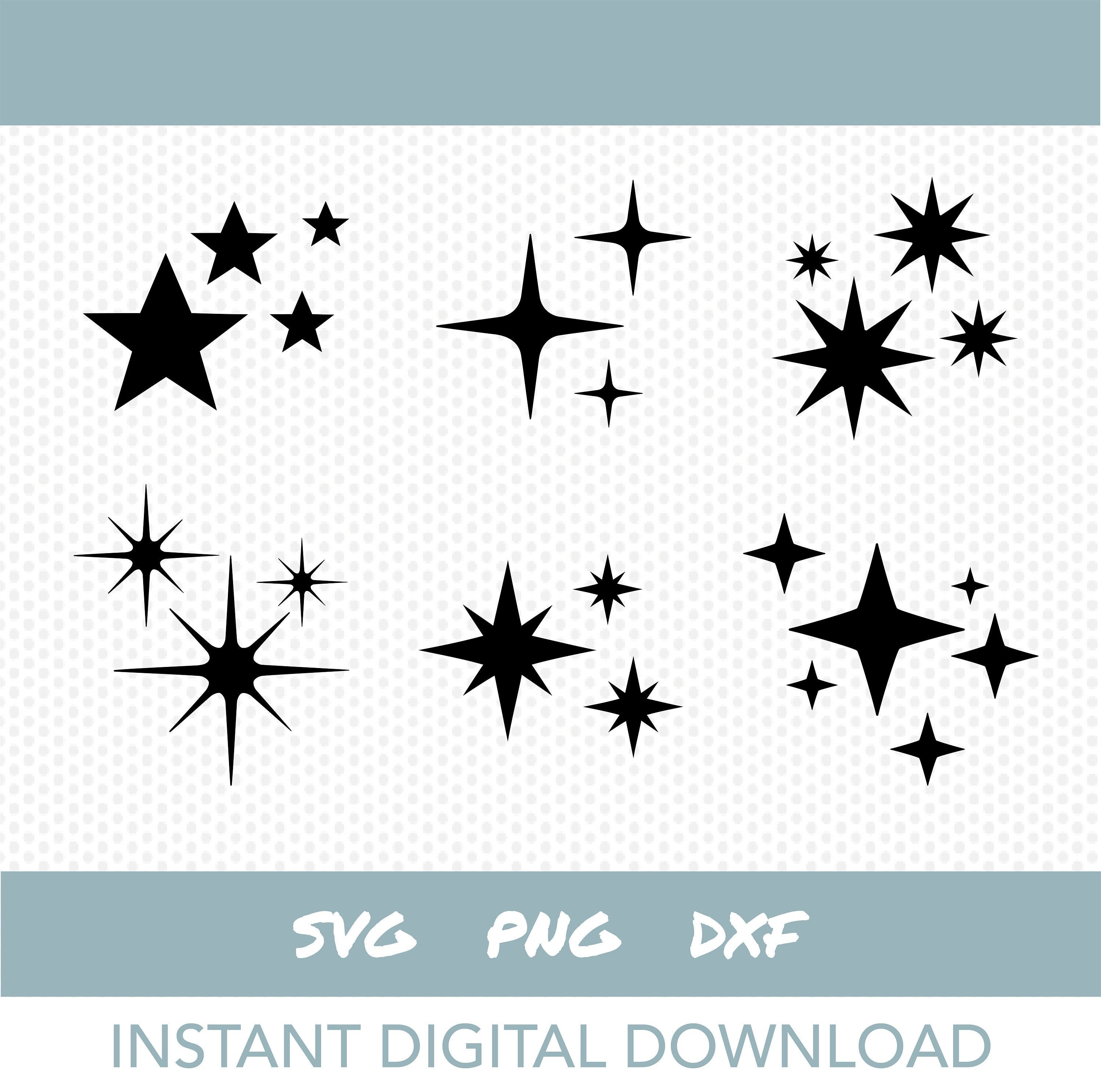 Sparkle Stars SVG Bundle | Star Sparkle Png | Instant Digital Download ...