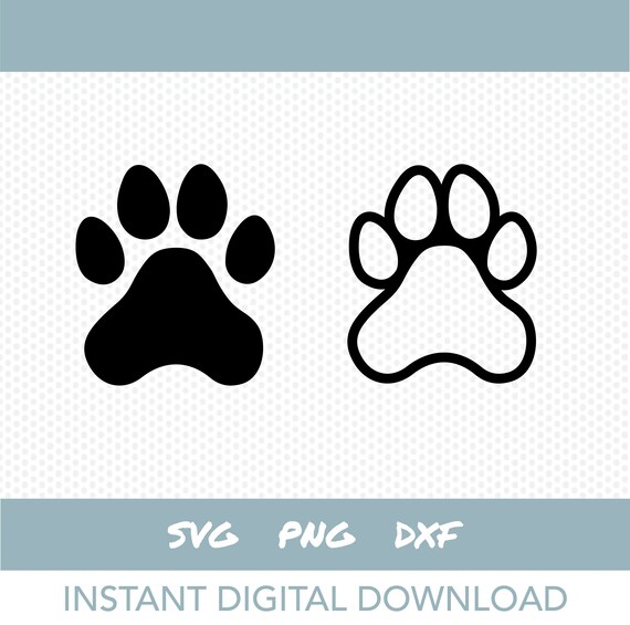 Paw Print SVG Dog Paw Prints Instant Digital Download | Etsy