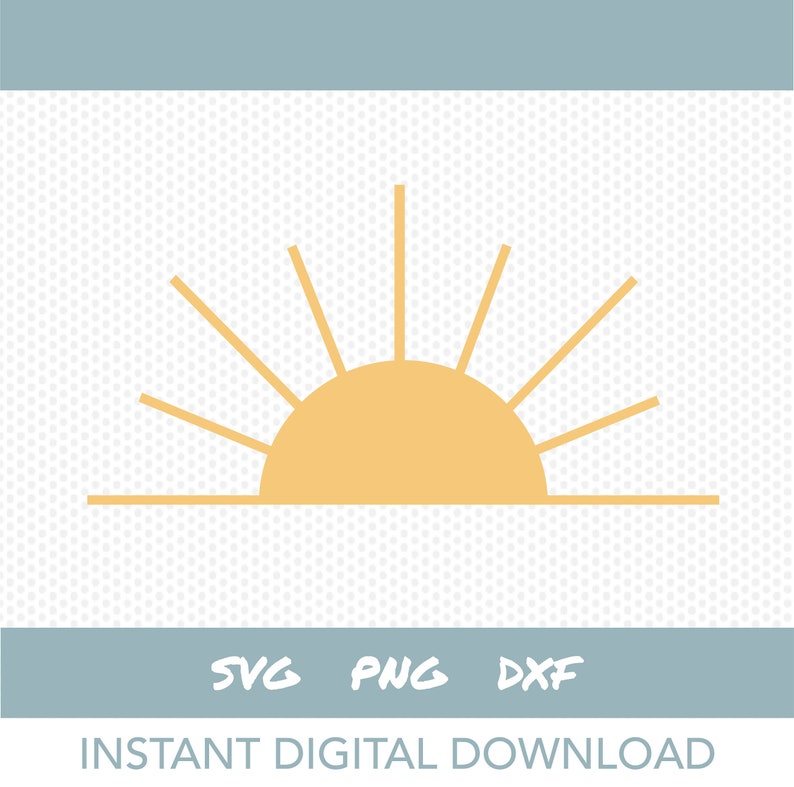 Boho Sun SVG: Yellow Sunshine Clipart (digital Download) - Etsy