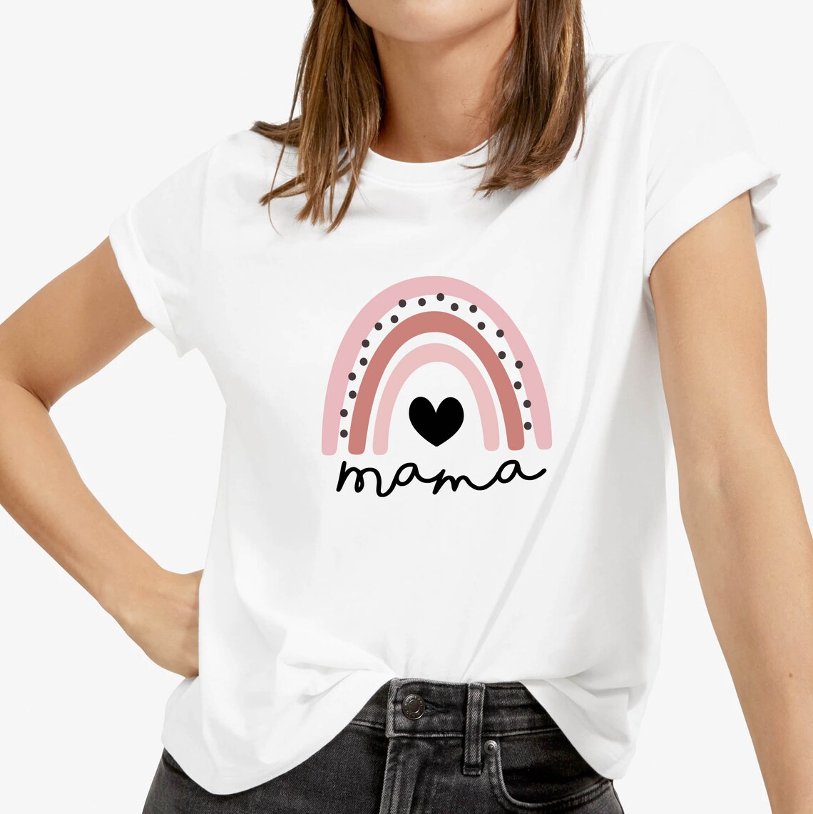 MAMA Rainbow Svg, Mom Rainbow T-shirt Png, Instant Digital Download - Etsy