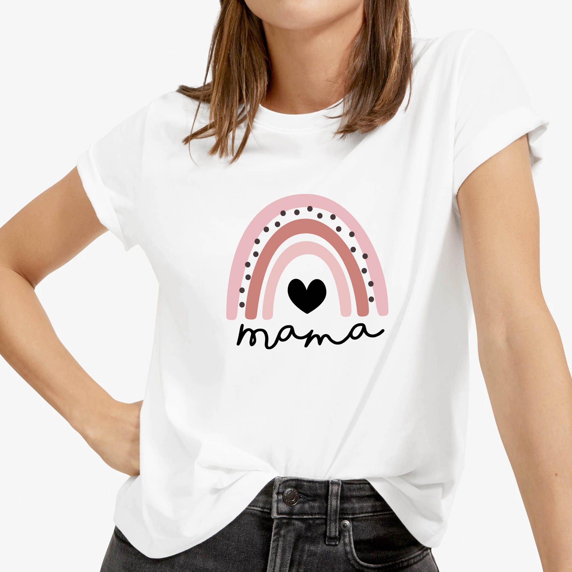 MAMA Rainbow Svg, Mom Rainbow T-shirt Png, Instant Digital Download - Etsy