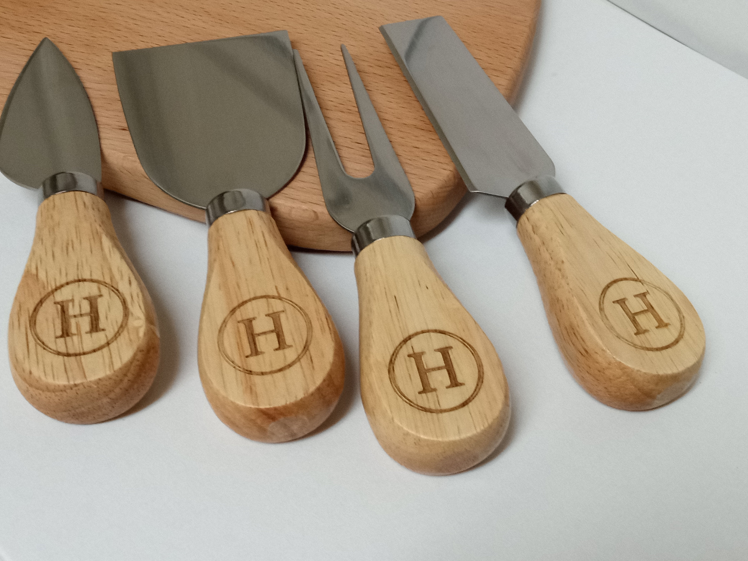 Custom-engraved/personalized Set of 4 Charcuterie Cheese Knives ...