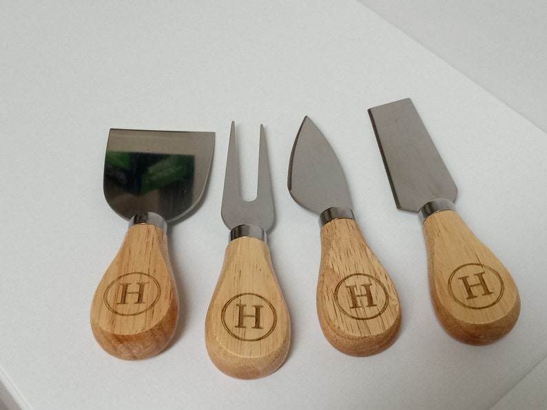 Custom-engraved/personalized Set of 4 Charcuterie Cheese Knives ...