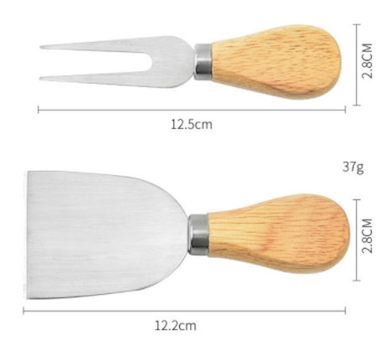 Custom-engraved/personalized Set of 4 Charcuterie Cheese Knives ...