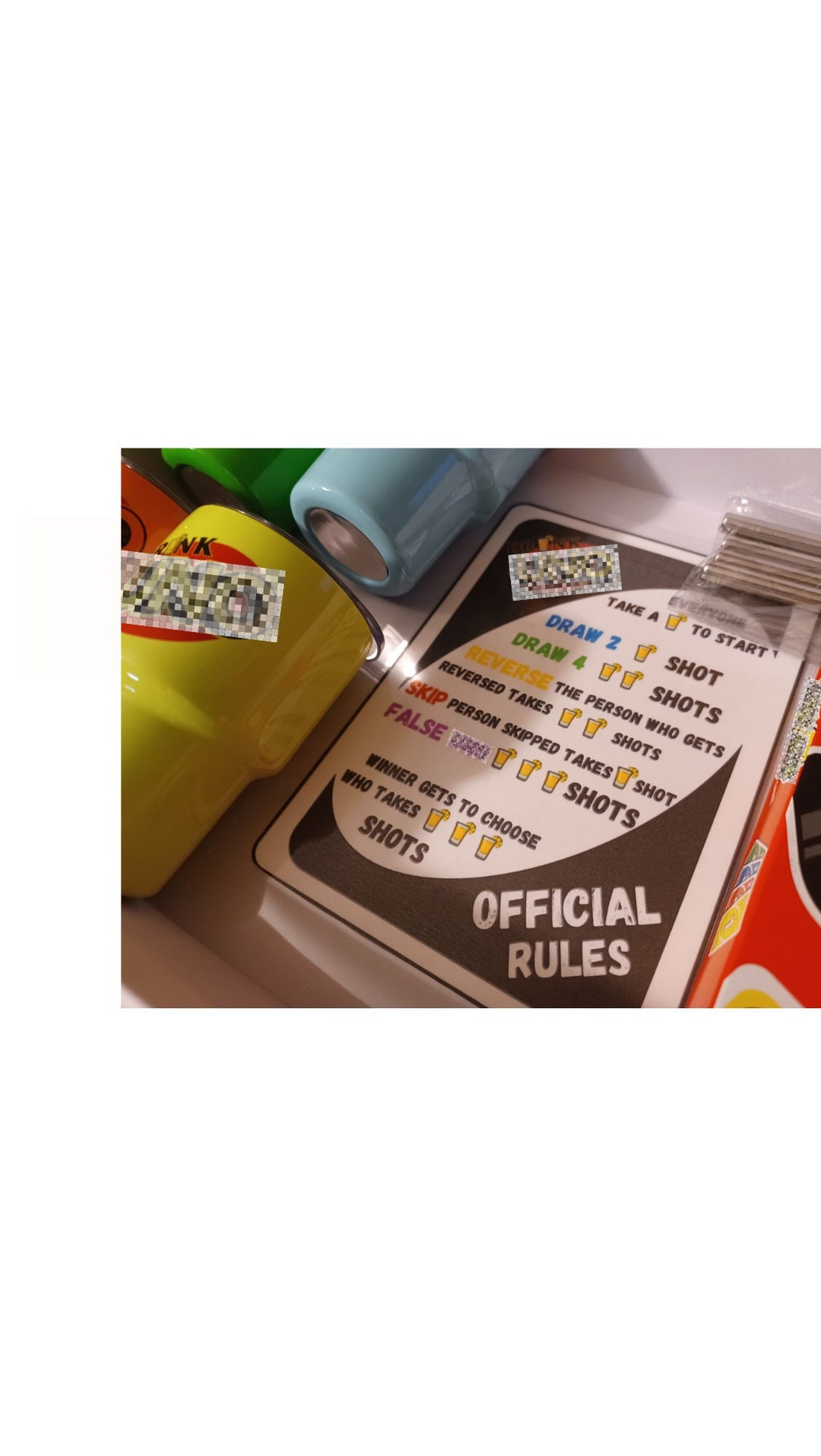 Drunk Card Game Set, Drinking Games/party Games/custom Shot ...