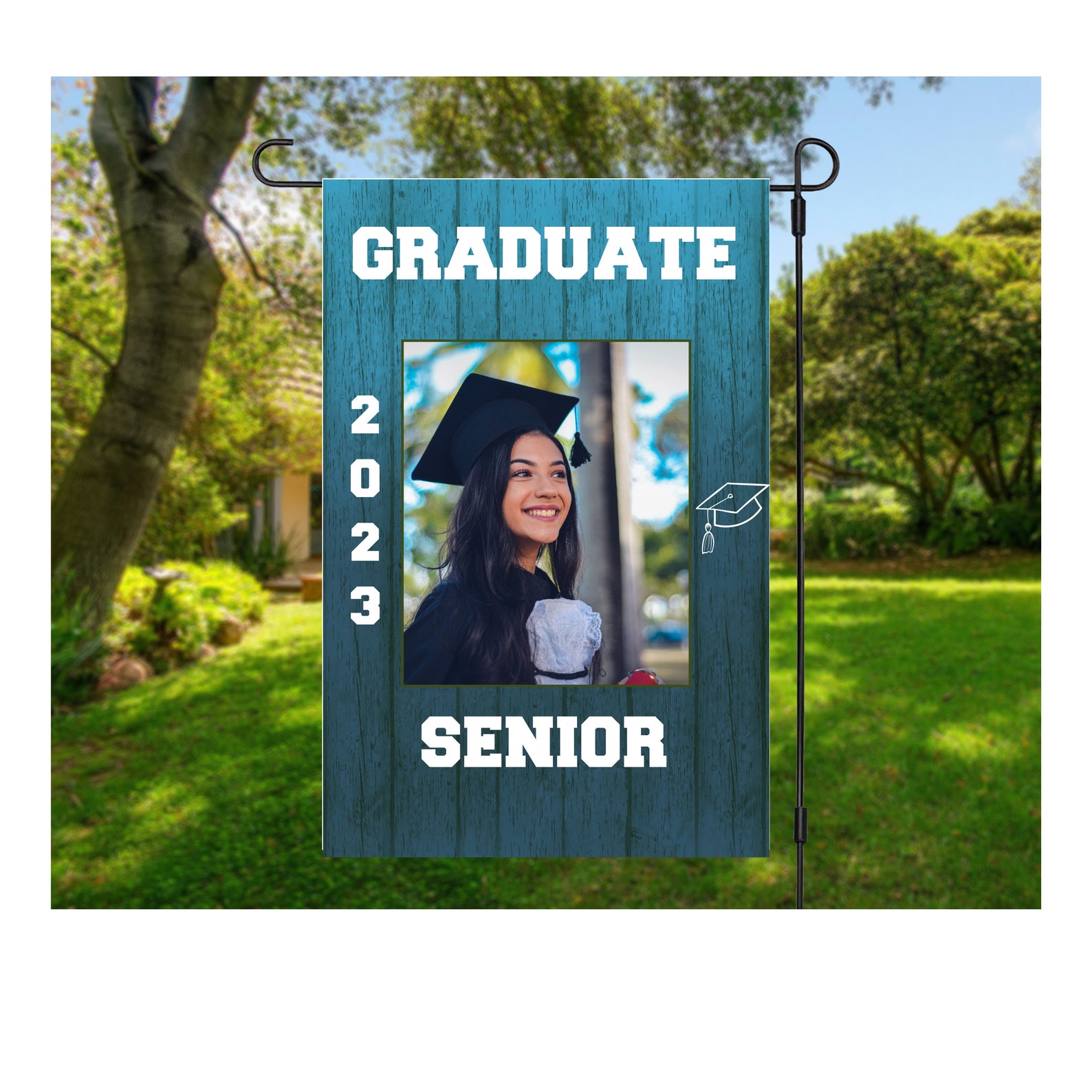 2023 Graduation Garden Flag, Personalized Senior Photo Flag, Graduation ...