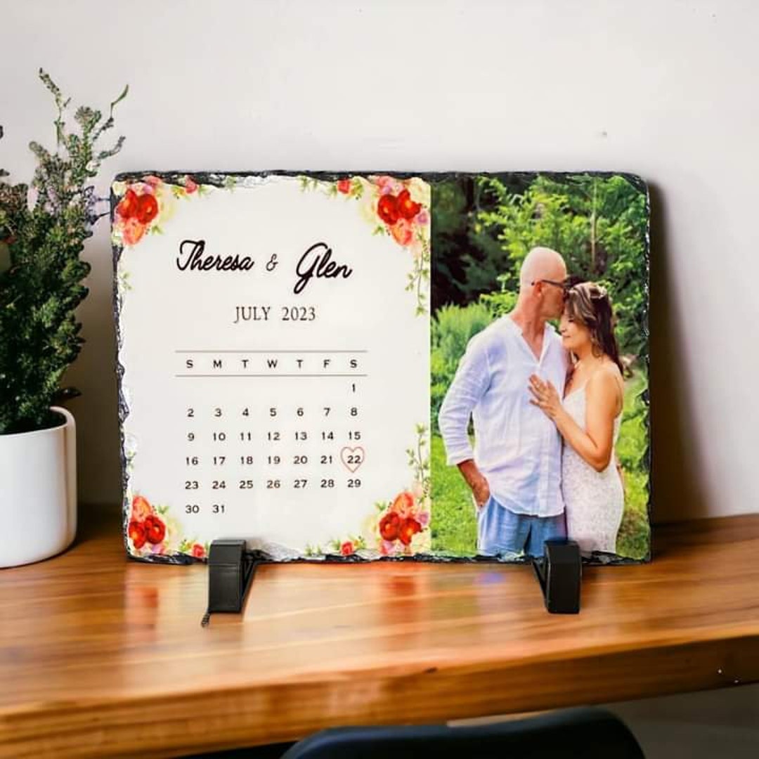 Personalized Photo Slate Rectangle Custom Photo Rock Slate - Etsy