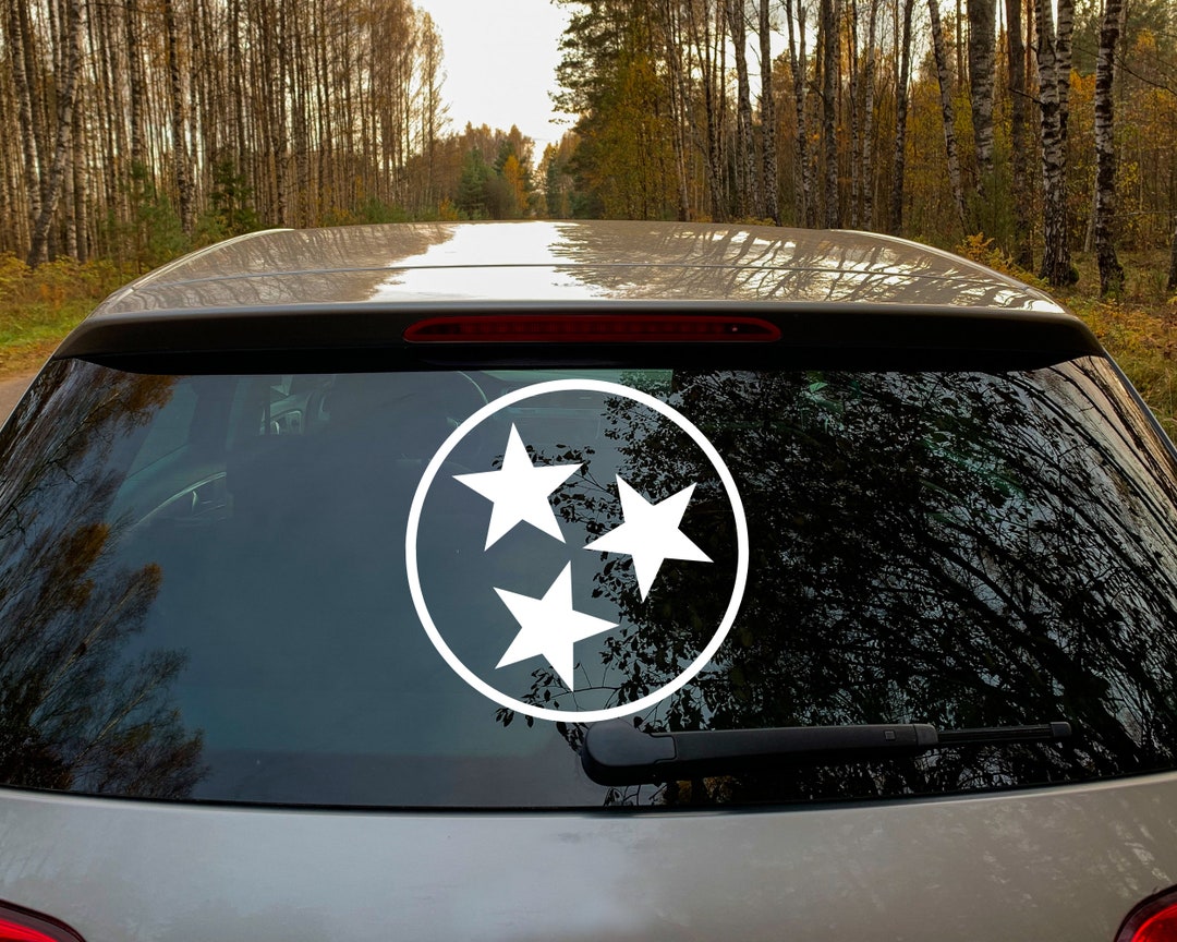 Tennessee Tri-star Decal / Car Decal / Truck Decal / Tennessee - Etsy