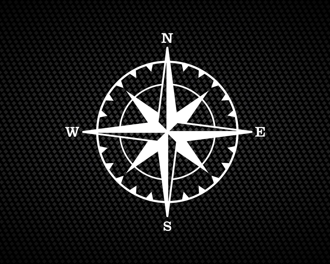 Compass Decal Car Decal Truck Decal Etsy