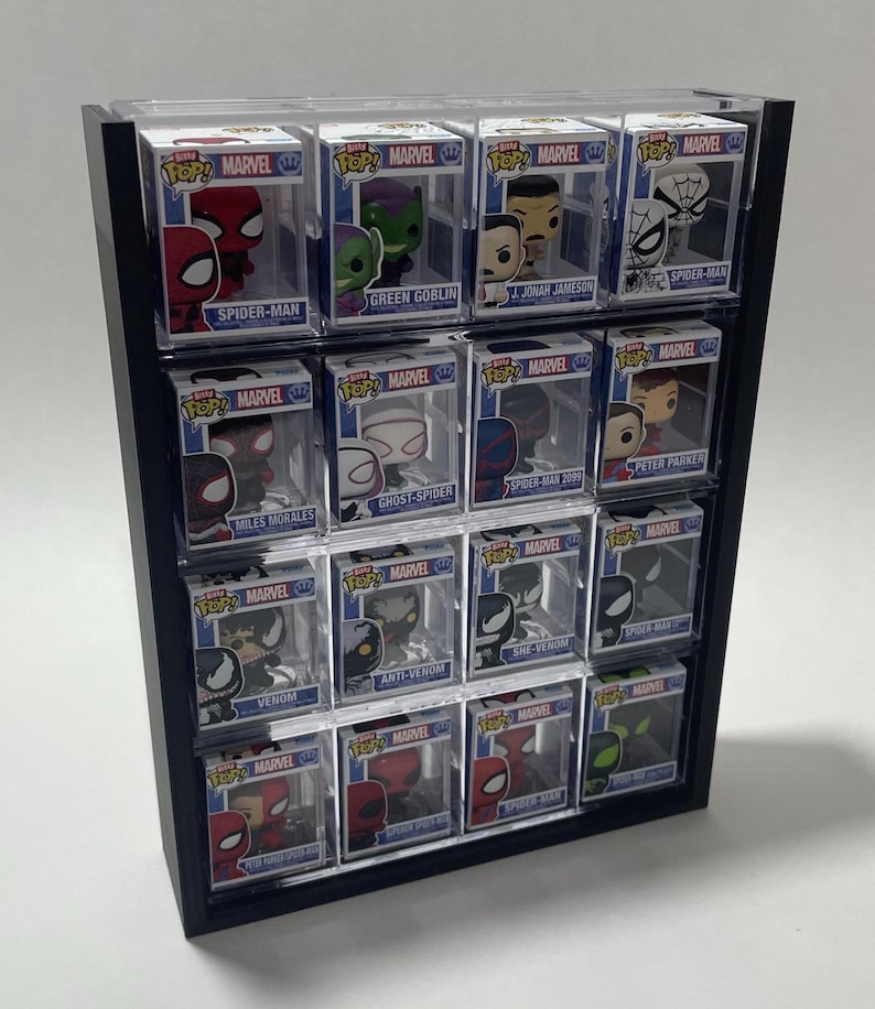 Wall Mounted Funko Bitty Pop Display | Minimalist 3D Printed Shelf ...