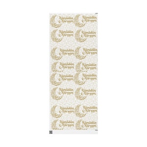 Ramadan Kareem Wrapping Papers - Islamic Art Wrapping Paper - Crescent ...
