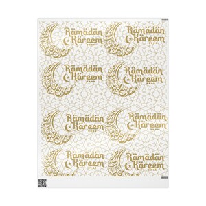 Ramadan Kareem Wrapping Papers - Islamic Art Wrapping Paper - Crescent ...