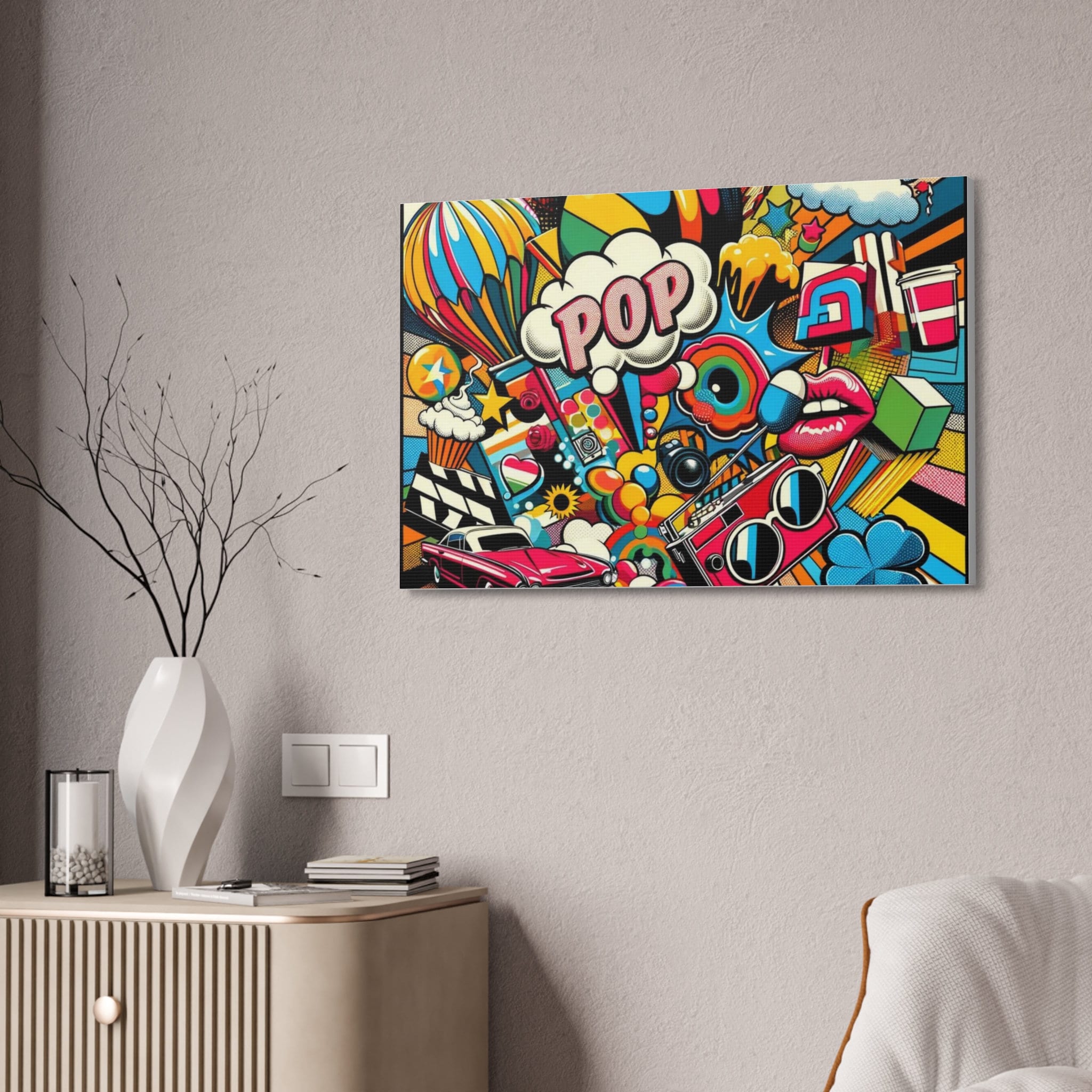 Pop Art Canvas - Iconic Pop Culture Art - Pop Art Wall Decor ...