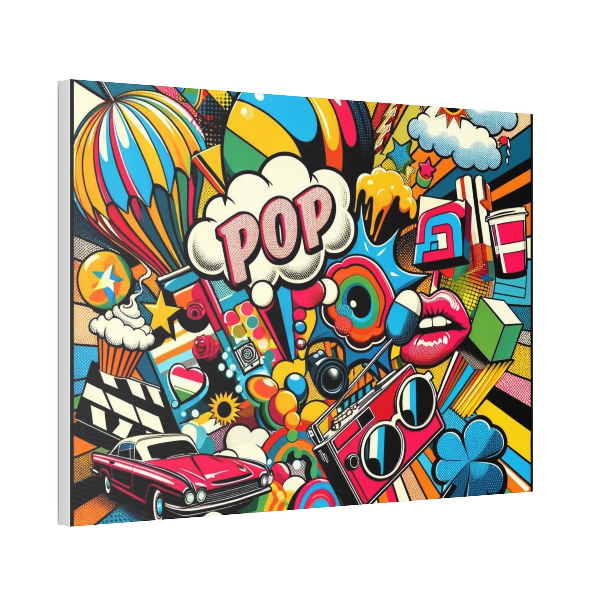 Pop Art Canvas Iconic Pop Culture Art Pop Art Wall Decor Contemporary ...