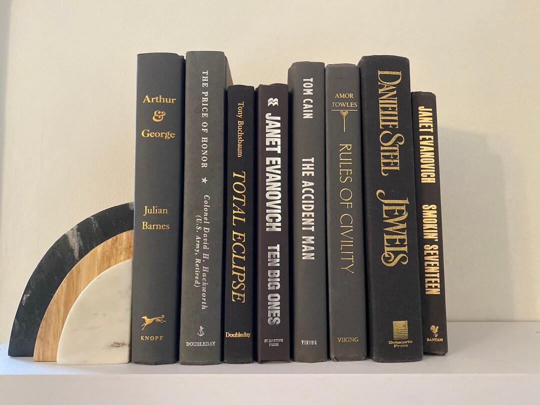 Shades of Gray Book Bundle - Decorative Books for Decor - Etsy