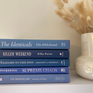 Denim Book Bundle - Decorative Books for Decor (blue, Light Blue) - Etsy