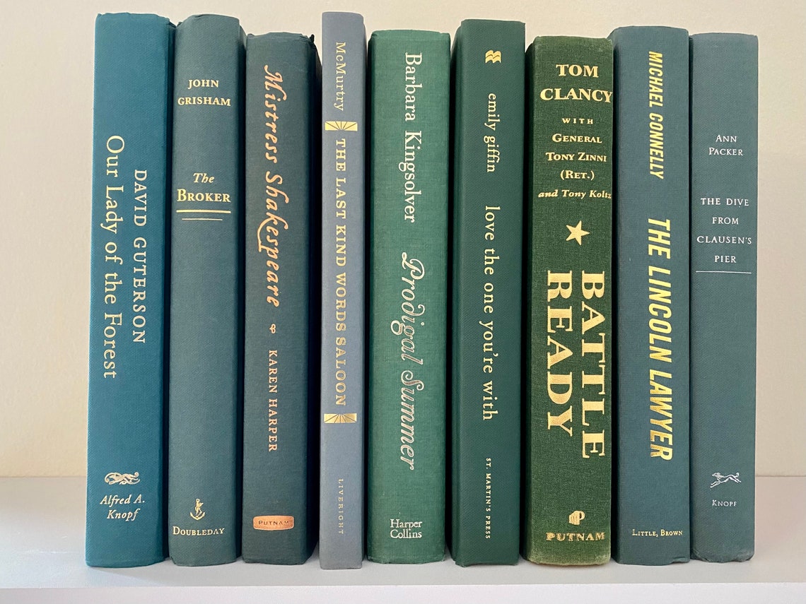 Emerald City Book Bundle Decorative Books for Room Decor | Etsy