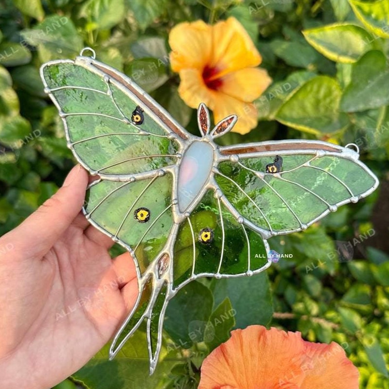 Stained Glass Moth - Etsy