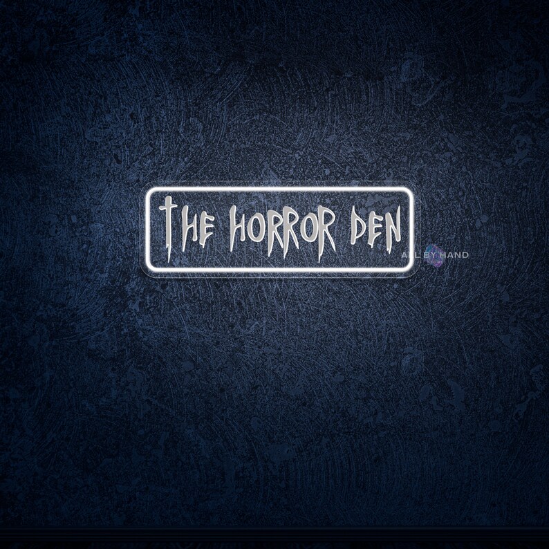 The Horror Den Neon Sign the Horror Den Sign Halloween LED Light ...