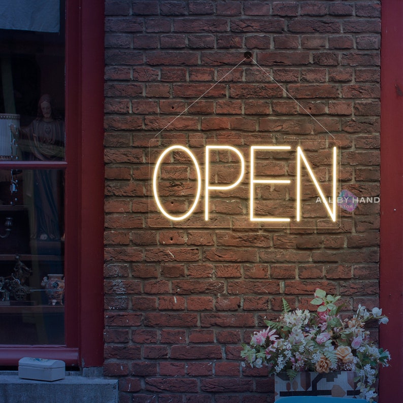 Outdoor Open Sign Lighted Open Sign Outdoor Waterproof Open Sign Open ...