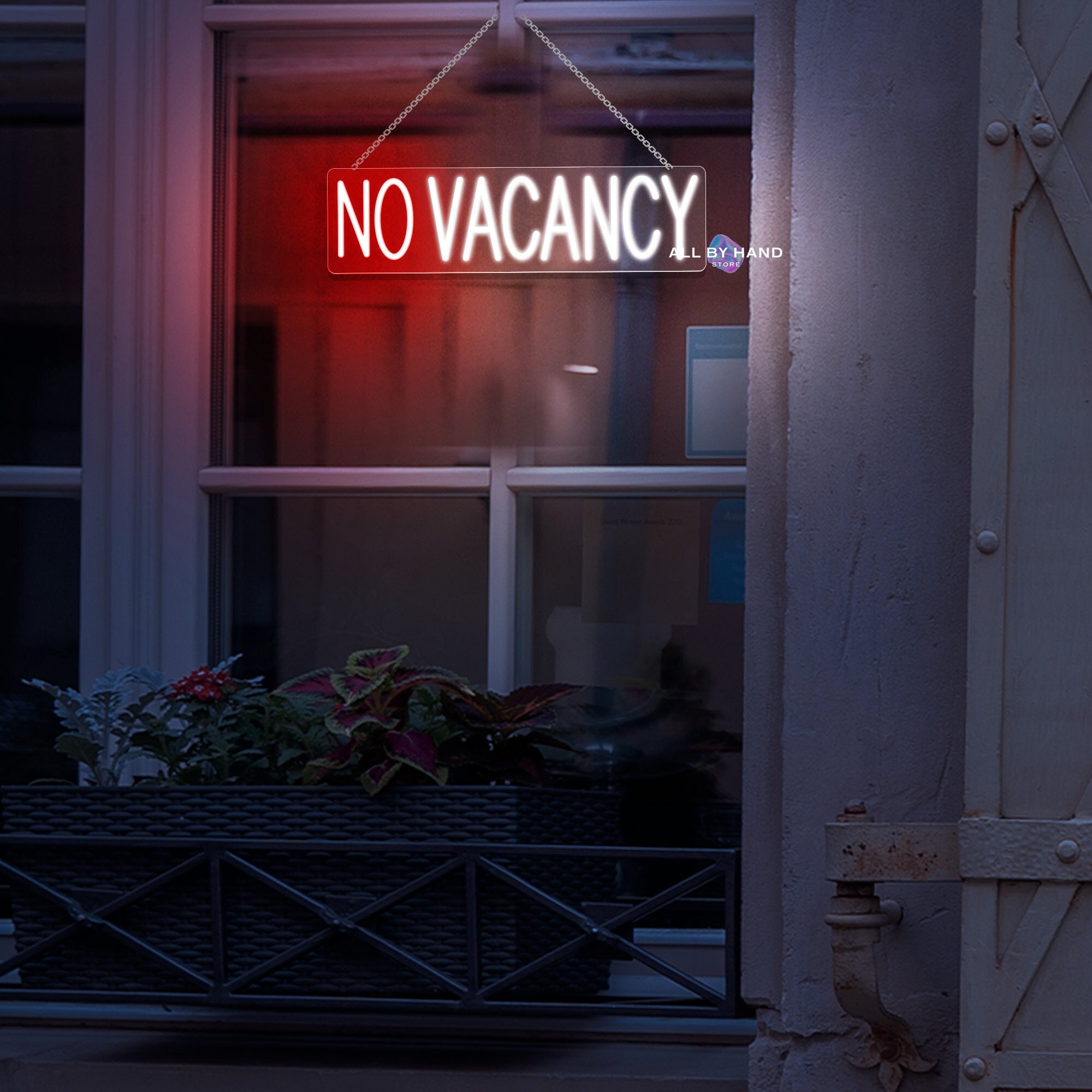 No Vacancy Sign No Vacancy Neon Sign No Vacancy Sign Light up Hostel ...