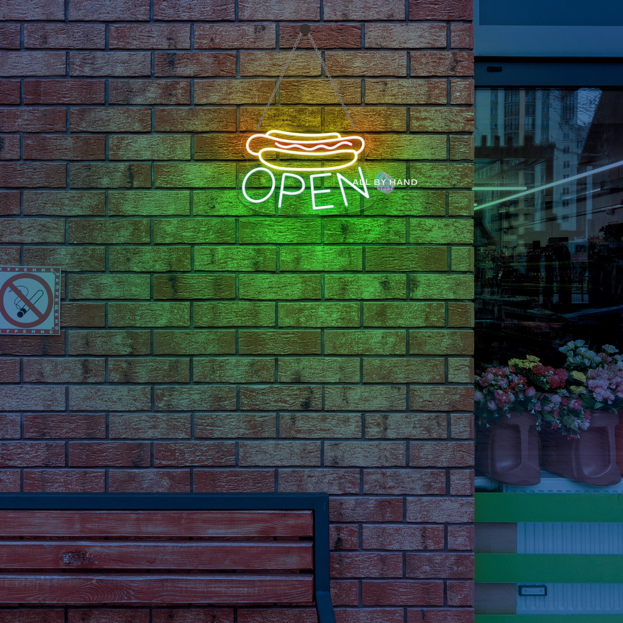 Hot Dog Sign Hot Dogs Neon Sign Hot Dog LED Light Business Neon Sign ...