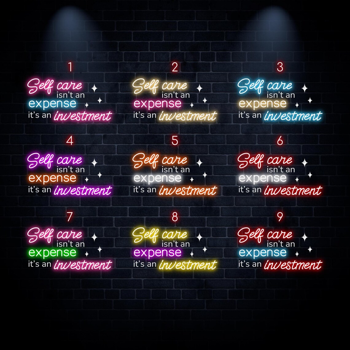 Self Care Sign Self Care Isn't an Expensive Sign Med Spa Neon Sign Spa ...