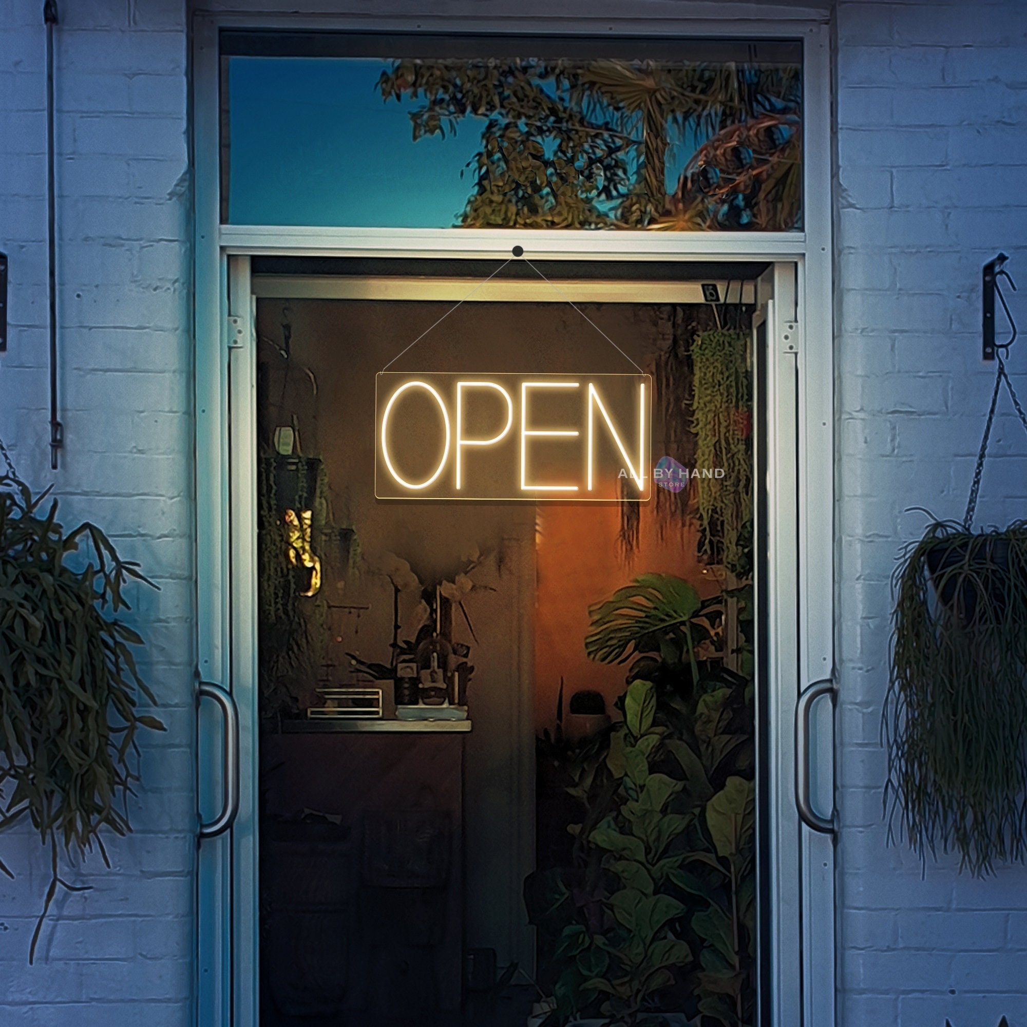 Outdoor Open Neon Sign Outdoor Waterproof Open Sign Open Sign for ...