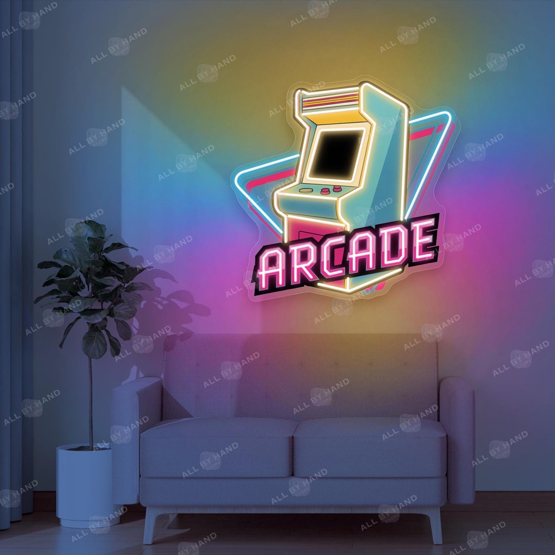 Game Room LED Neon Sign Customize Game LED Lights Game Room Neon Light ...