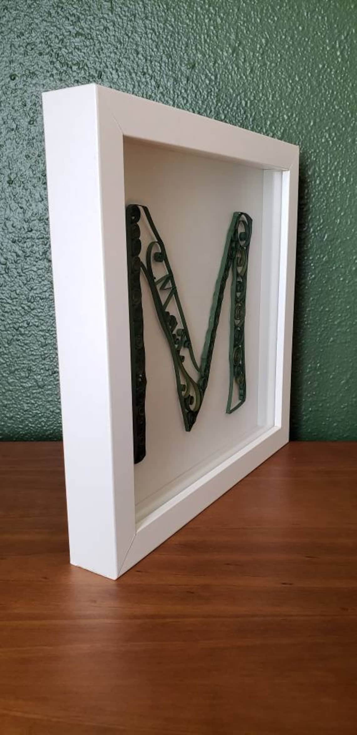 CUSTOM Personalized Name Initial Wall Art Decoration Dark Green - Etsy