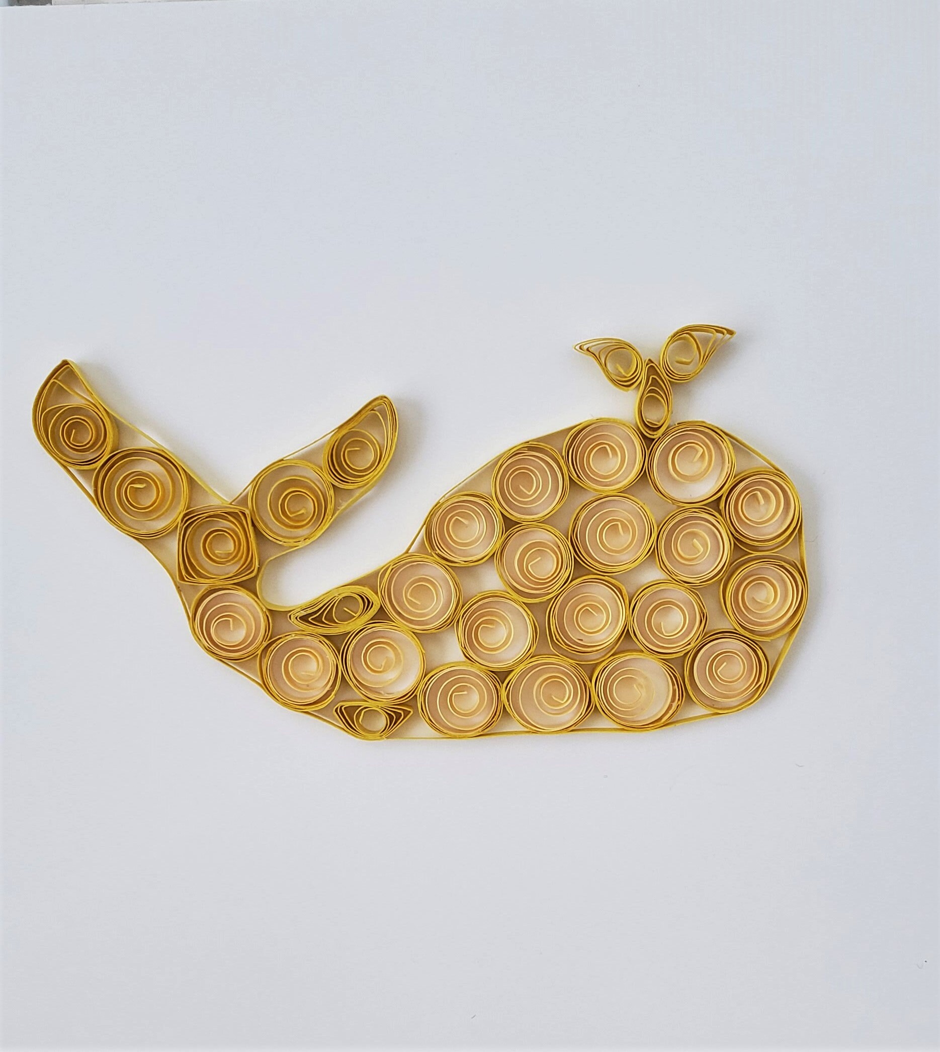 Whale Quilled Art Piece Framed Wall Decor - Etsy